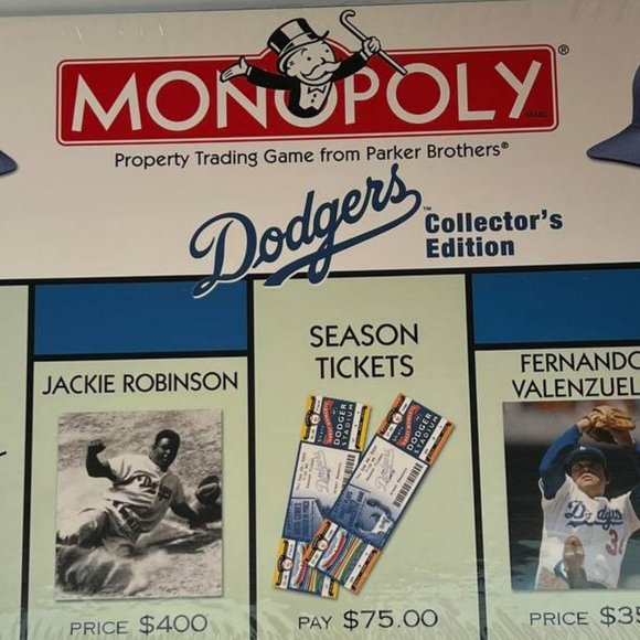 Hasbro | Games | Vintage Monopoly Mlb Los Angeles La Dodgers Collectors ...